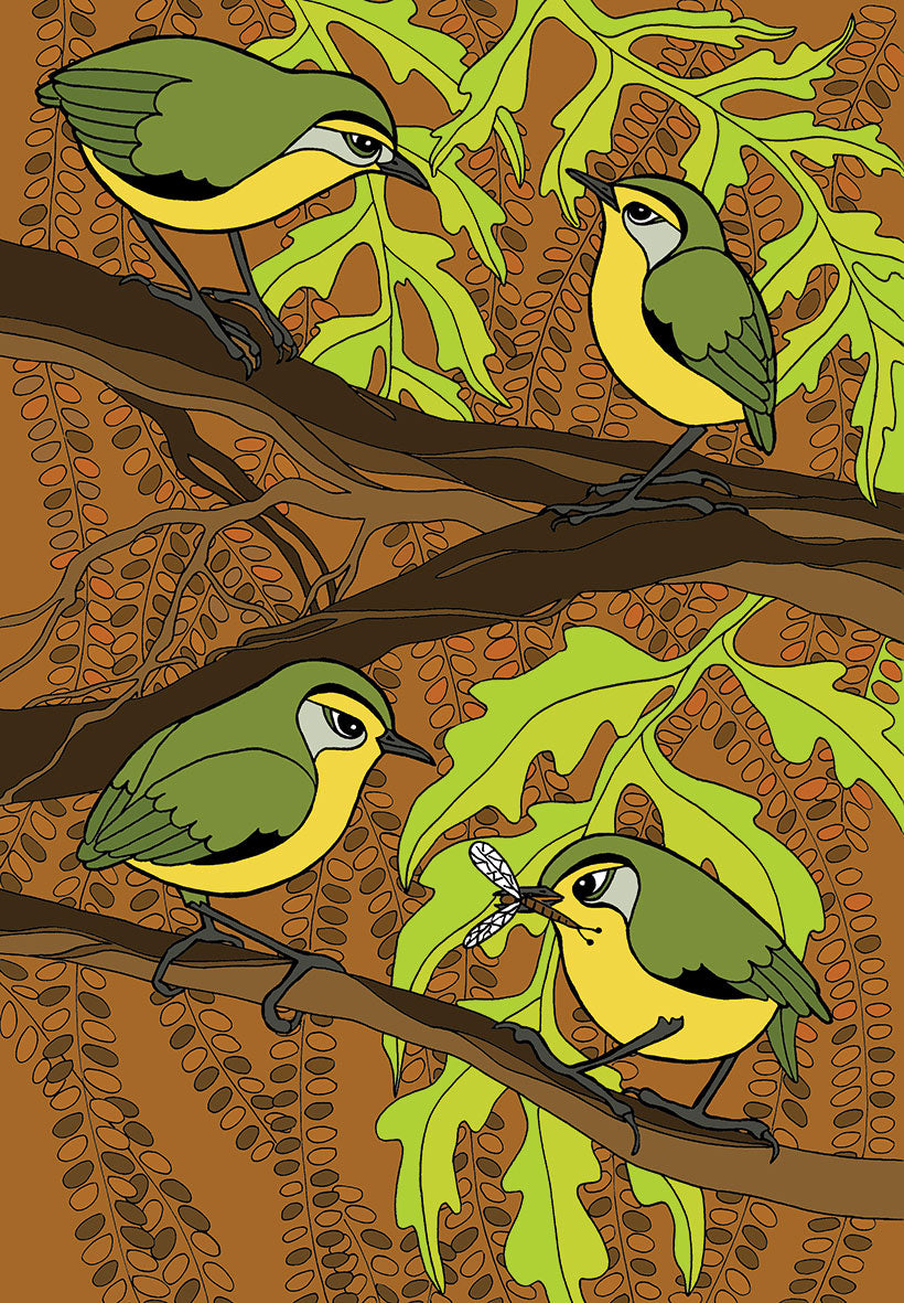 NZ Rock Wren – Lianne Adams Art